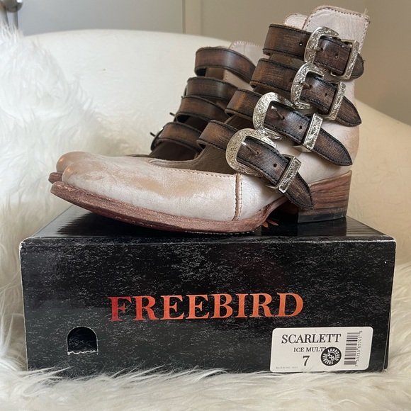 freebird | Shoes | Freebird Womens Scarlett Boots Ice Multi Size 7 ...